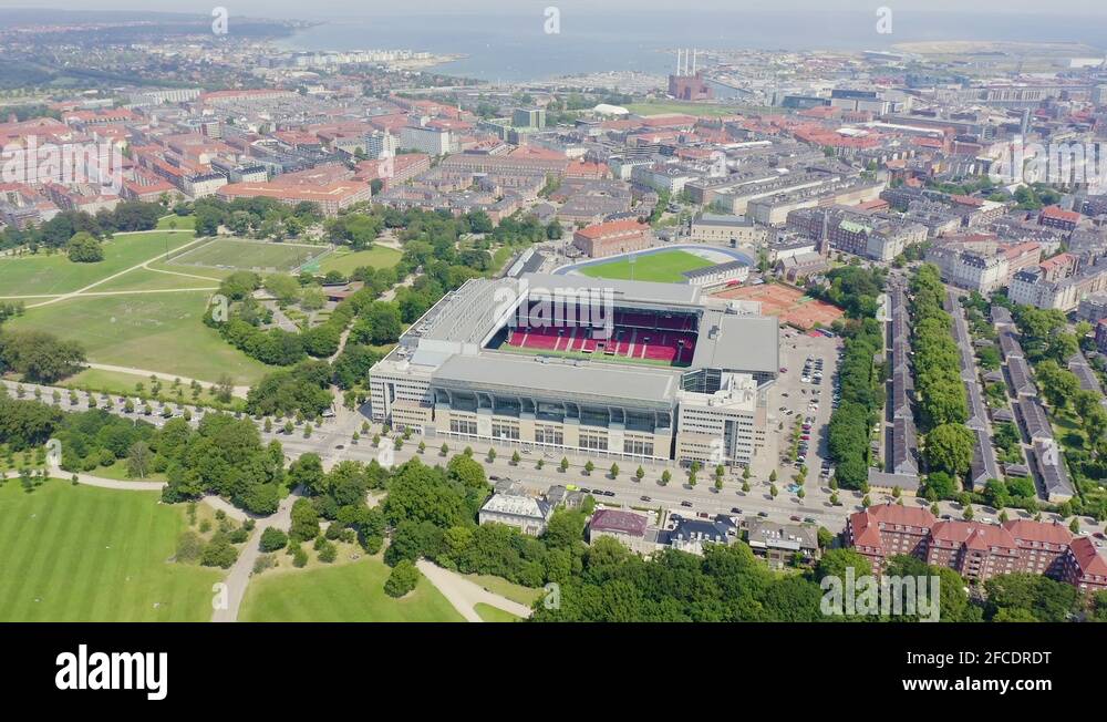 Copenhagen, Denmark. Parken Stadium (Telia Parken) is a stadium in ...