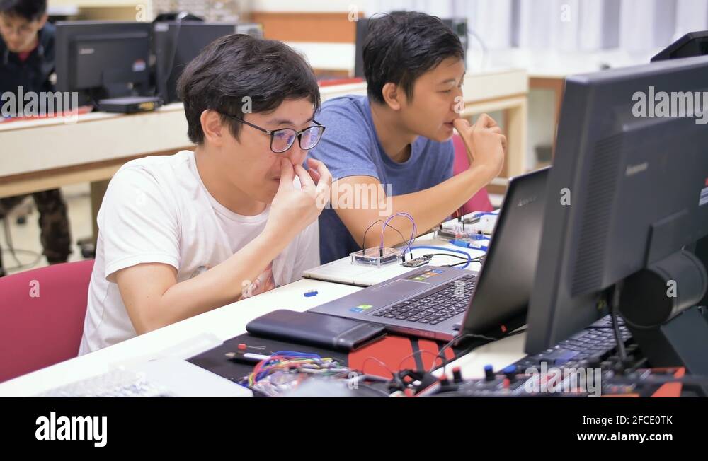 Computer science software engineering male Stock Videos & Footage - HD ...