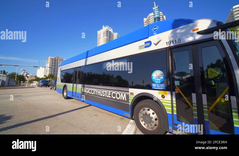 Miami metro bus Stock Videos & Footage - HD and 4K Video Clips - Alamy
