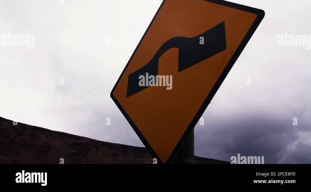 Dead end sign transportation traffic signs landscape color Stock Videos ...