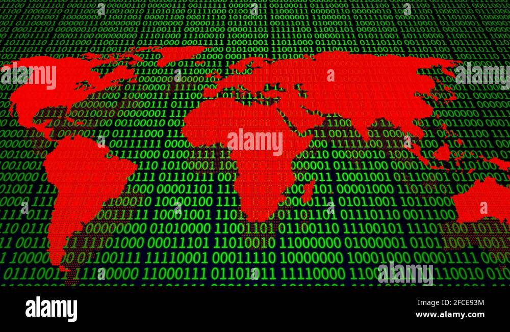 4k World map dots concept,Digital binary code,Digital marketing ...
