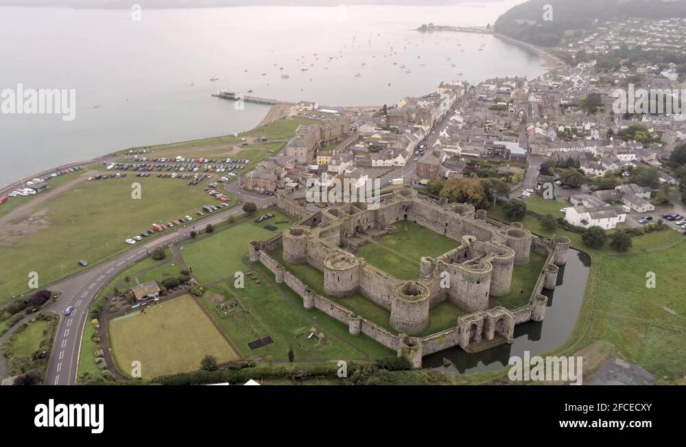 Beaumaris castle walls anglesey wales Stock Videos & Footage - HD and ...