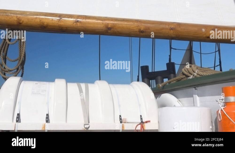 Rigging with sail of a sailing ship Stock Videos & Footage - HD and 4K ...