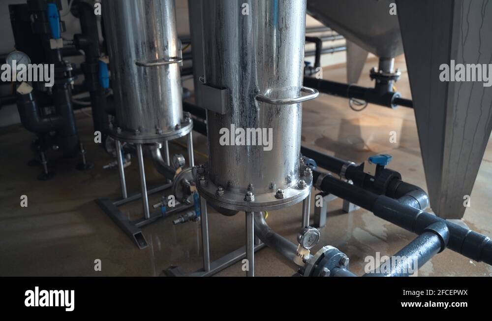 Industrial water purification and filtration equipment steel tanks and ...