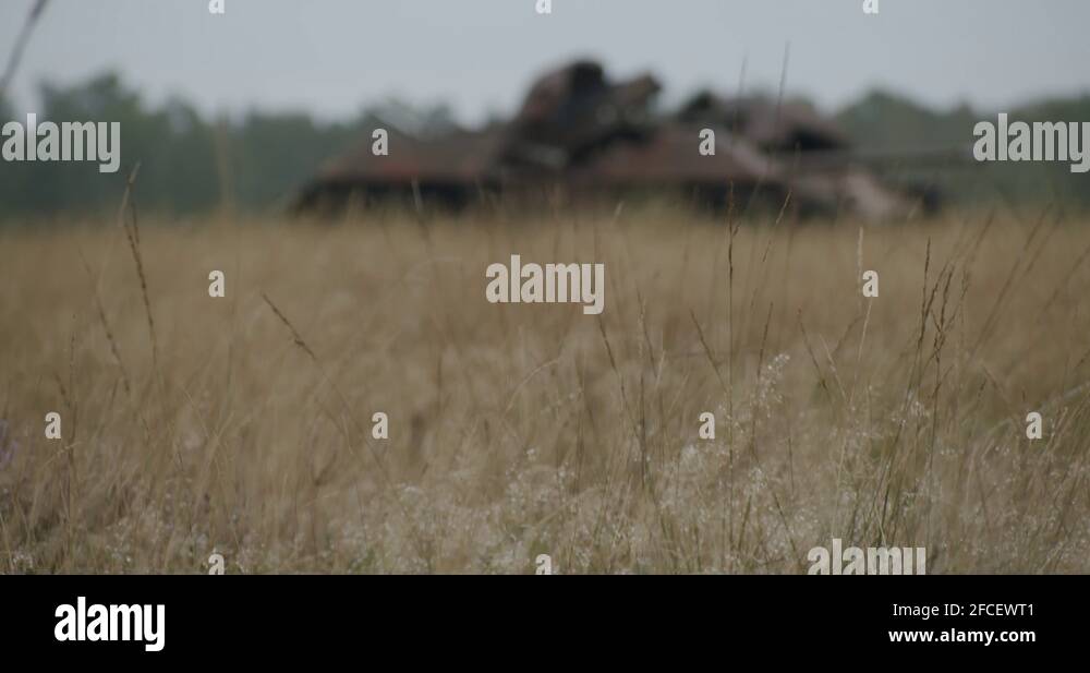 Some old WW2 tanks in the british military training area Senne in Stock ...