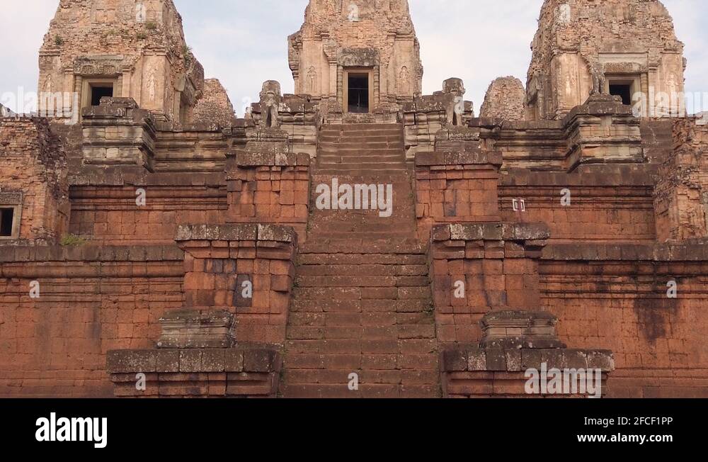 Prasat Pre Rup Zoom In. Complex temple in Angkor Wat with perfect ...