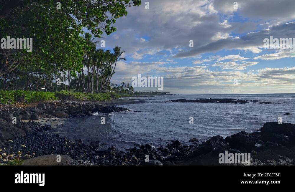 Hawaii Path Walkway Mauna Lani Hawaii Oceanside Stock Video Footage - Alamy