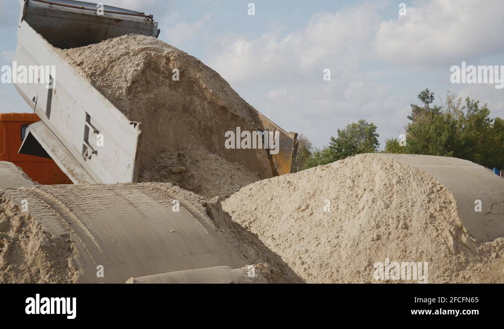 Truck unloading sand Stock Videos & Footage - HD and 4K Video Clips - Alamy