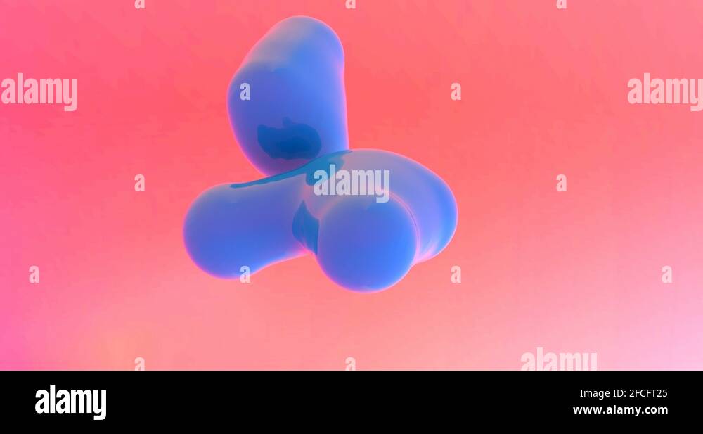 Abstract blue blobs motion 3d animation Stock Video Footage - Alamy