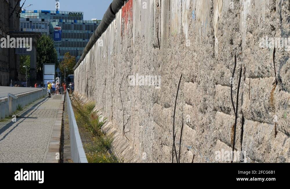 Remains of Berlin Wall, Border Between East and West Germany, Now ...