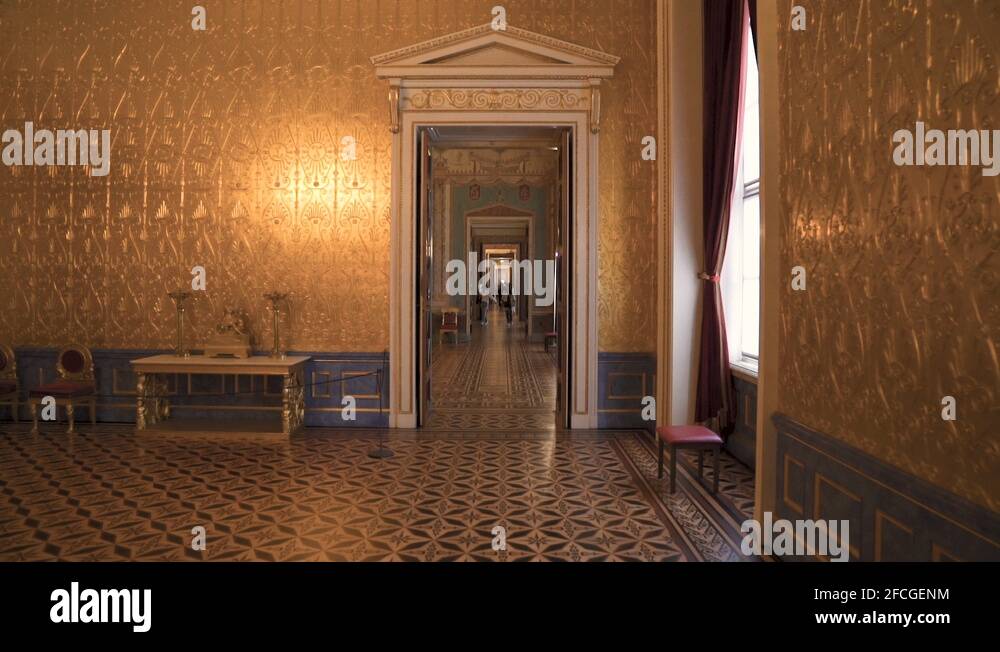 A hall connecting the different rooms in The Residenz city palace ...