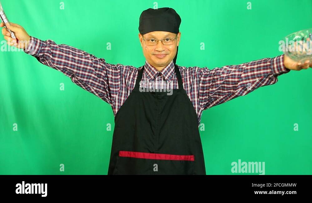 Portrait chef holding mixing bowl Stock Videos & Footage - HD and 4K ...