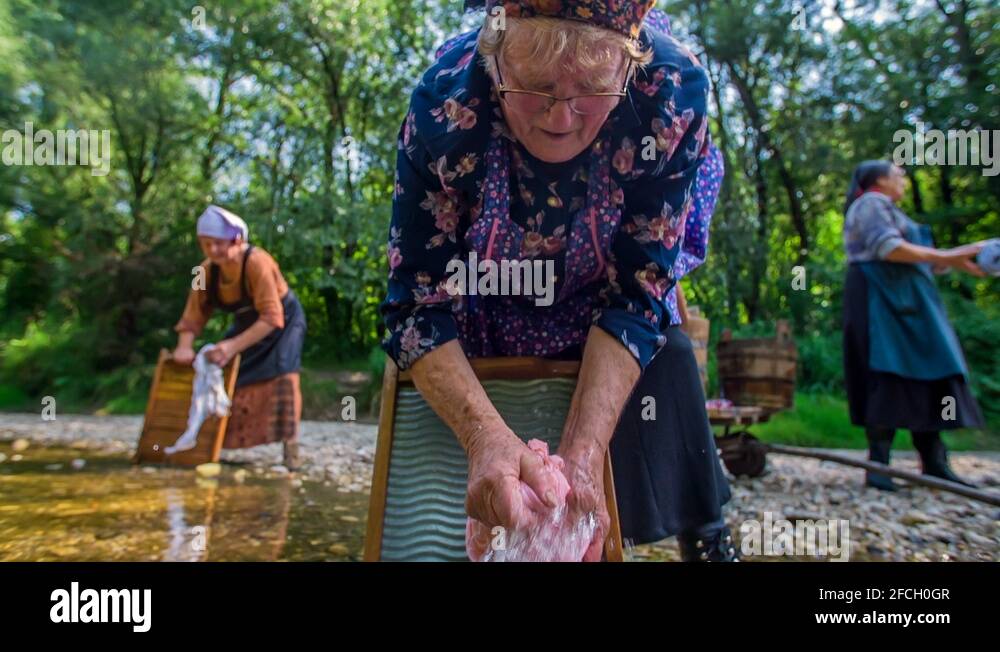 Washing clothes in a river Stock Videos & Footage - HD and 4K Video ...