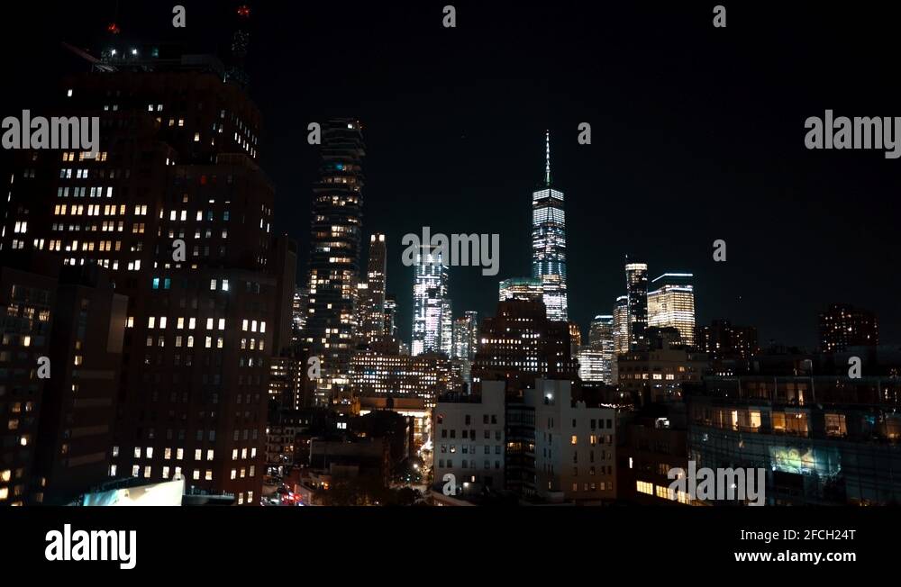 World trade center at night Stock Videos & Footage - HD and 4K Video ...