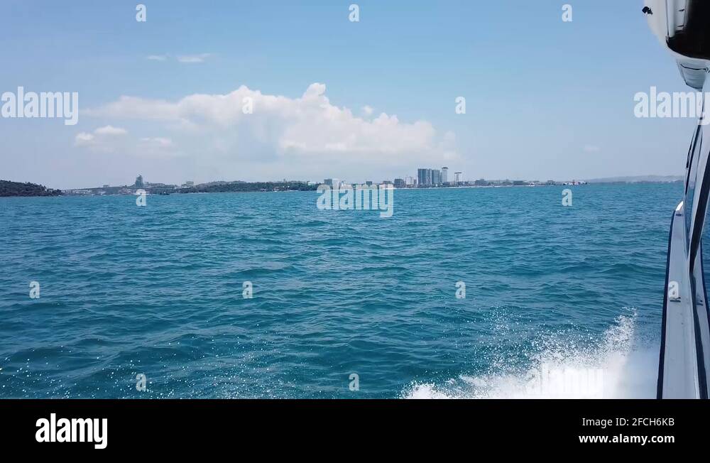 Arriving to Sihanoukville by speed boat from Koh Rong island, Cambodia ...