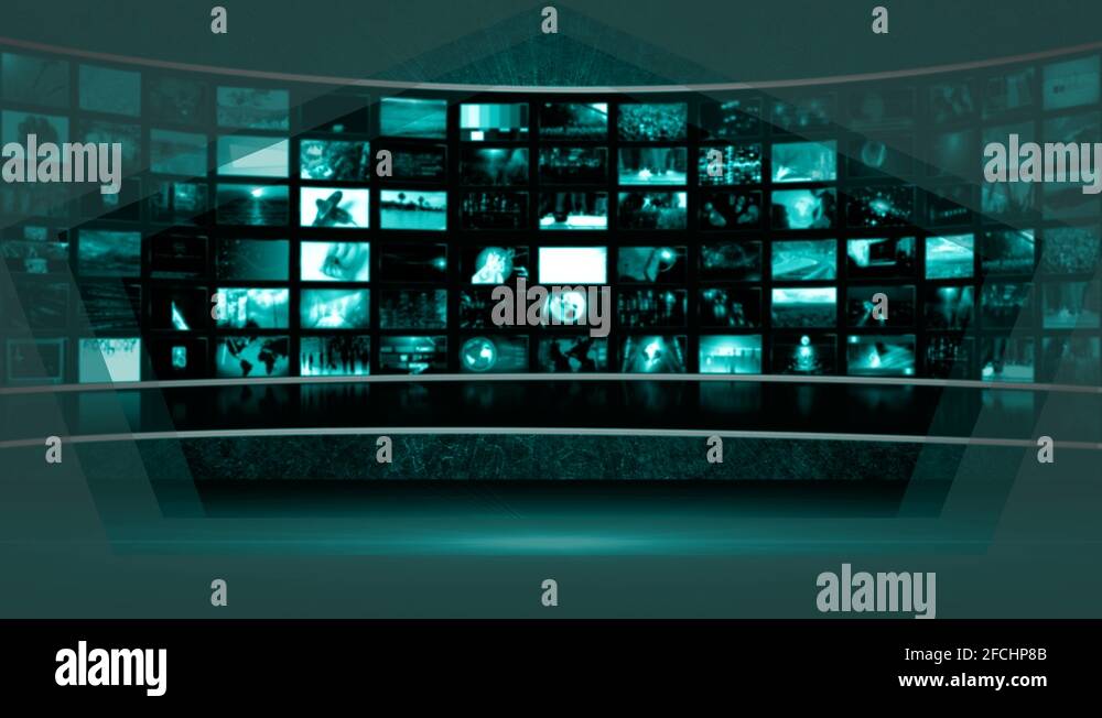 3d tv virtual studio backgrounds Stock Video Footage - Alamy
