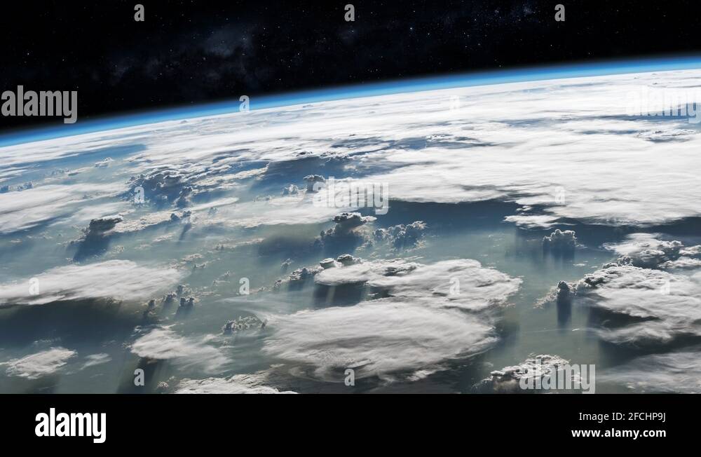 Planet earth with clouds satellite view Stock Video Footage - Alamy