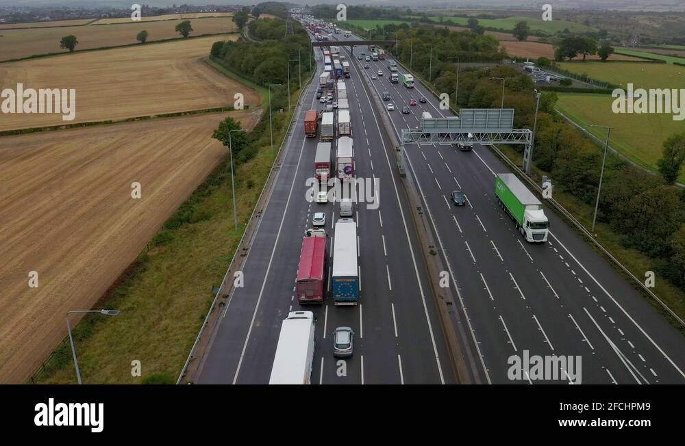Traffic congestion on m1 motorway Stock Videos & Footage - HD and 4K ...