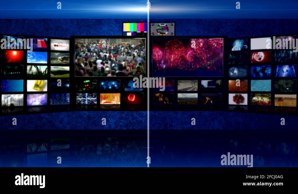 3d tv virtual studio backgrounds Stock Video Footage - Alamy