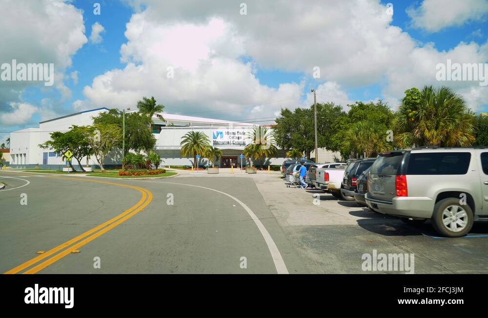 Motion approach footage Miami Dade College Homestead Campus 4k Stock ...