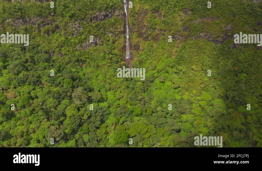 The Beautiful Alexandra waterfall in Mauritius 4K Stock Video Footage ...