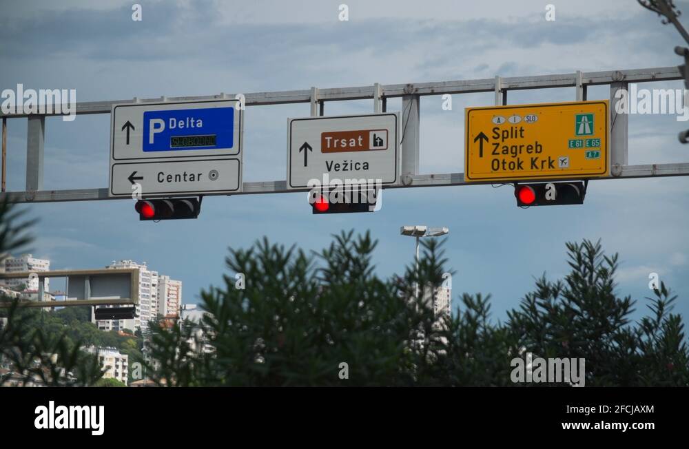 Traffic signs gantry Stock Videos & Footage - HD and 4K Video Clips - Alamy