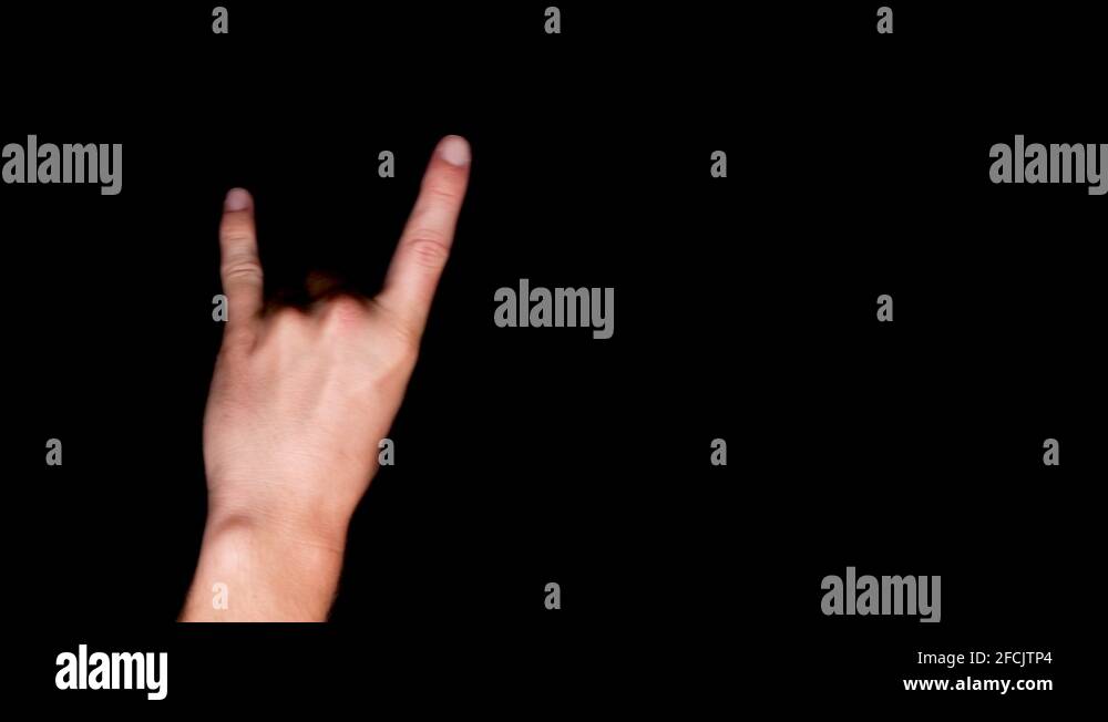 Rock hand symbol Stock Videos & Footage - HD and 4K Video Clips - Alamy