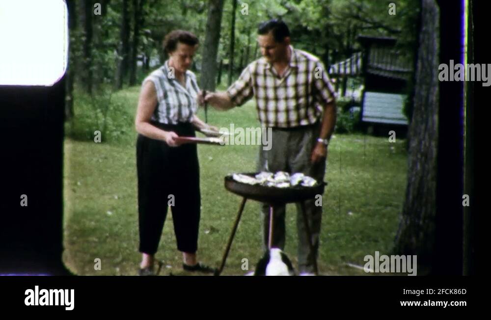 Retro woman cooking bbq Stock Videos & Footage - HD and 4K Video Clips ...