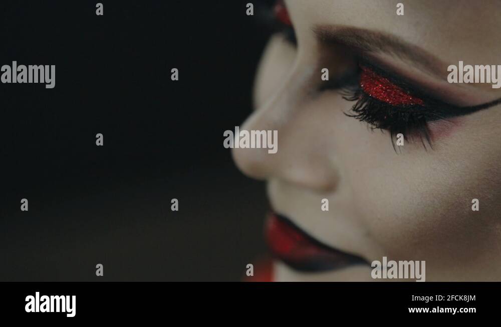 Young girl devil vampire mask Stock Videos & Footage - HD and 4K Video ...