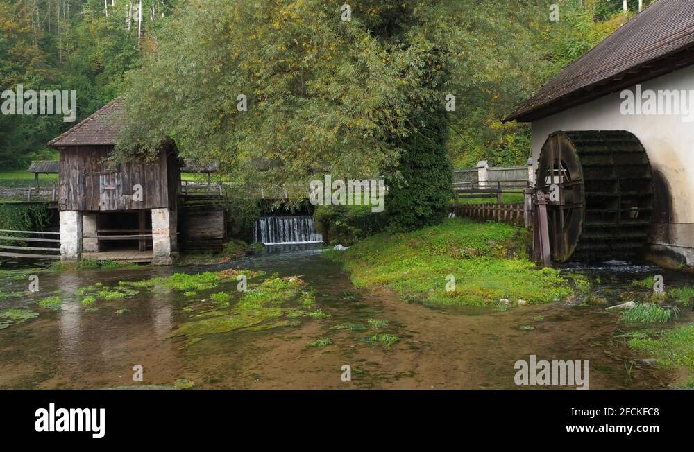 Water wheel mill house retro Stock Videos & Footage - HD and 4K Video ...