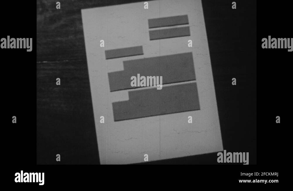 1950s: UNITED STATES: layout of letter on paper Stock Video Footage - Alamy