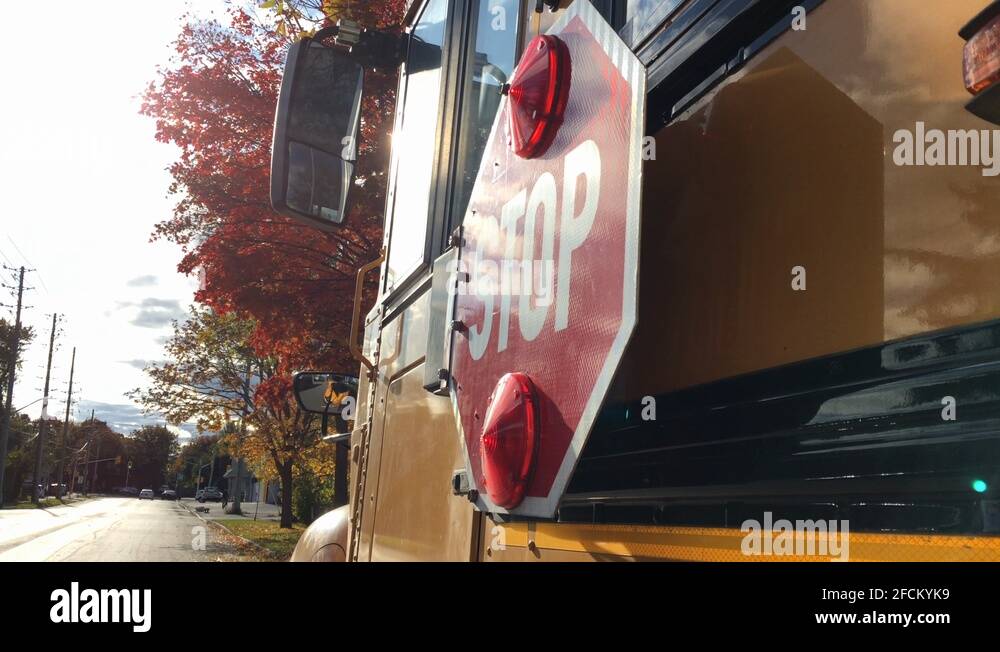 School bus stop sign Stock Videos & Footage - HD and 4K Video Clips - Alamy