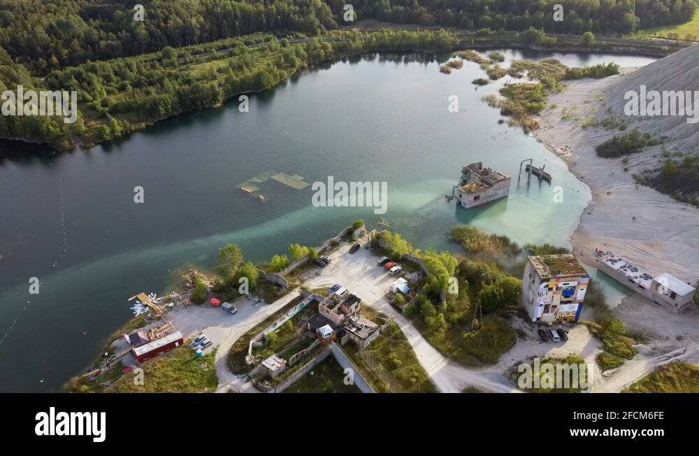 Abandoned sand quarry blue water Stock Videos & Footage - HD and 4K ...