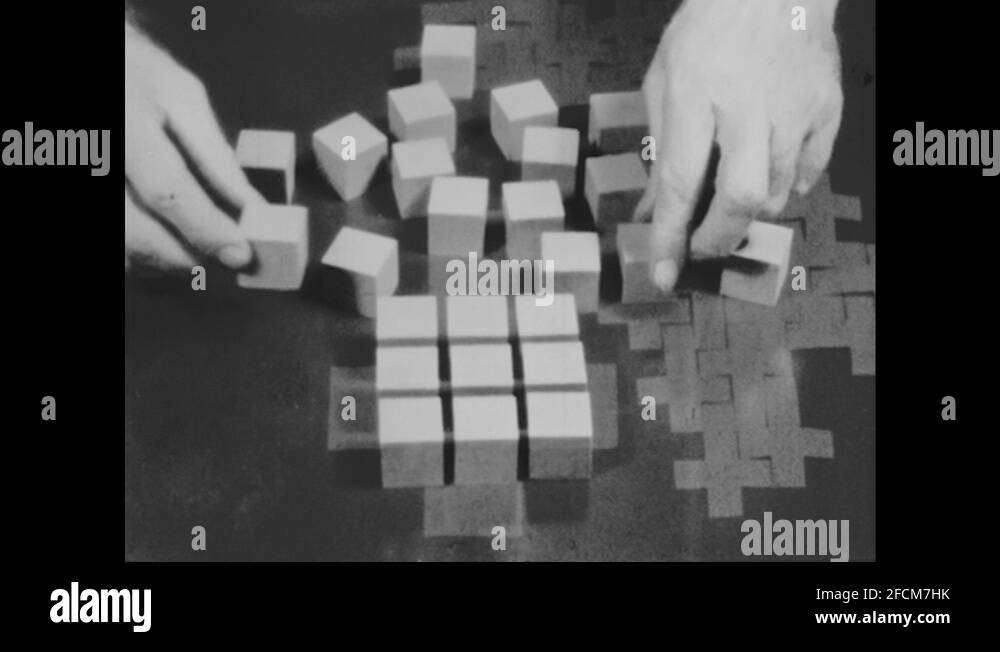 1960s: 1x1 cube units are stacked up, expanding out of a regular cube ...