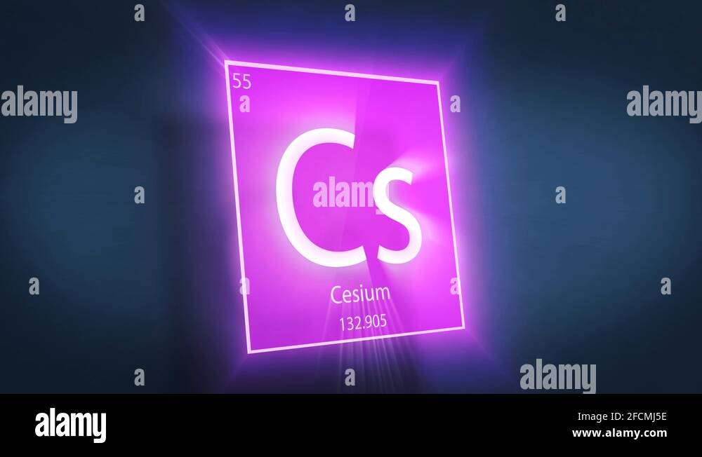 Periodic Table of Elements Cinematic Animated Series - Element Cesium ...