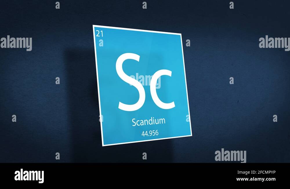 Periodic Table of Elements Cinematic Animated Series - Element Scandium ...