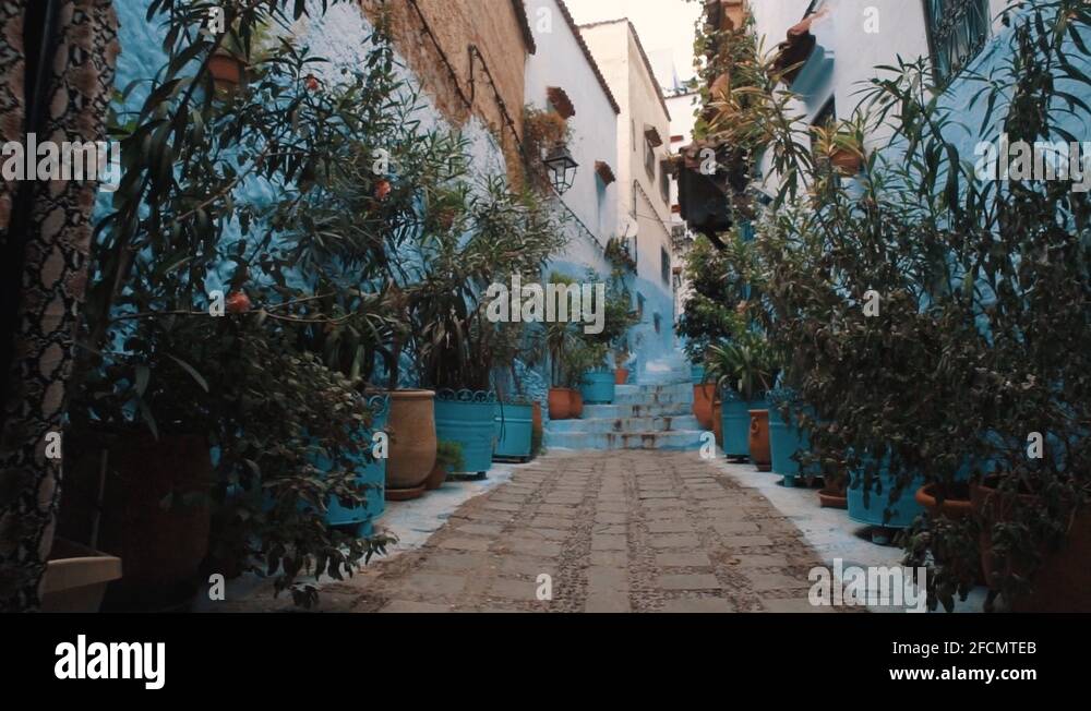 Blue streets of chefchaouen Stock Videos & Footage - HD and 4K Video ...