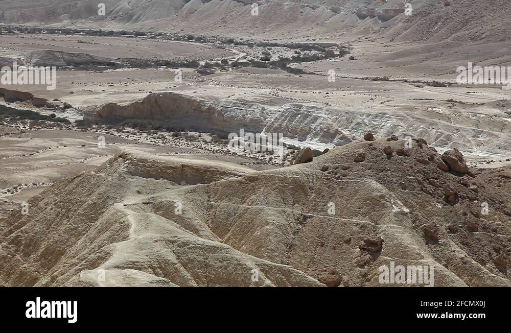 The wilderness of Zin Desert in the Negev district in southern Israel ...