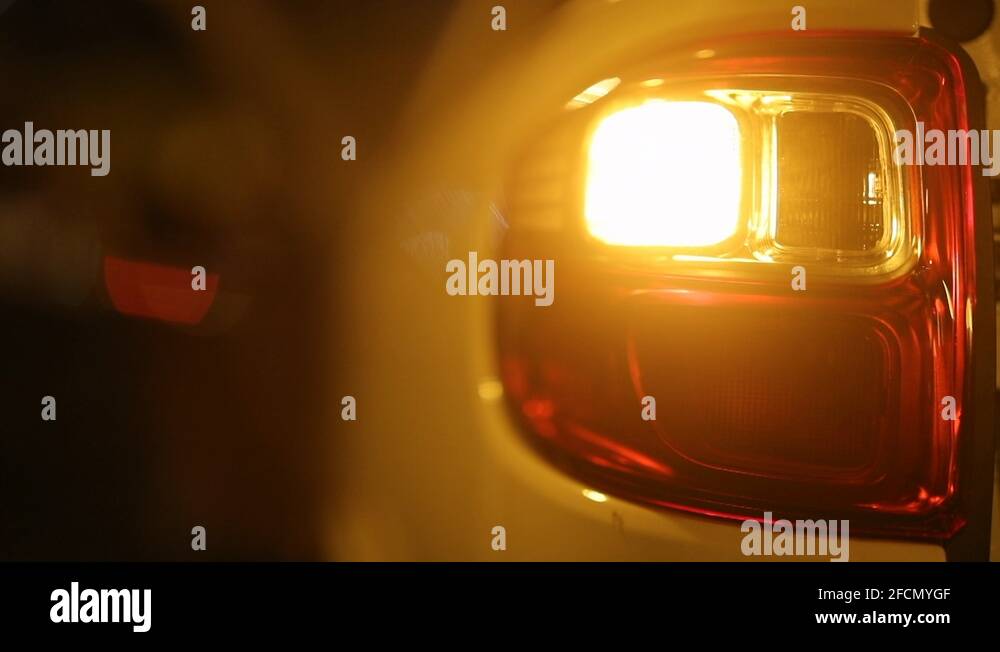 Car lights at night road rear view Stock Videos & Footage - HD and 4K ...