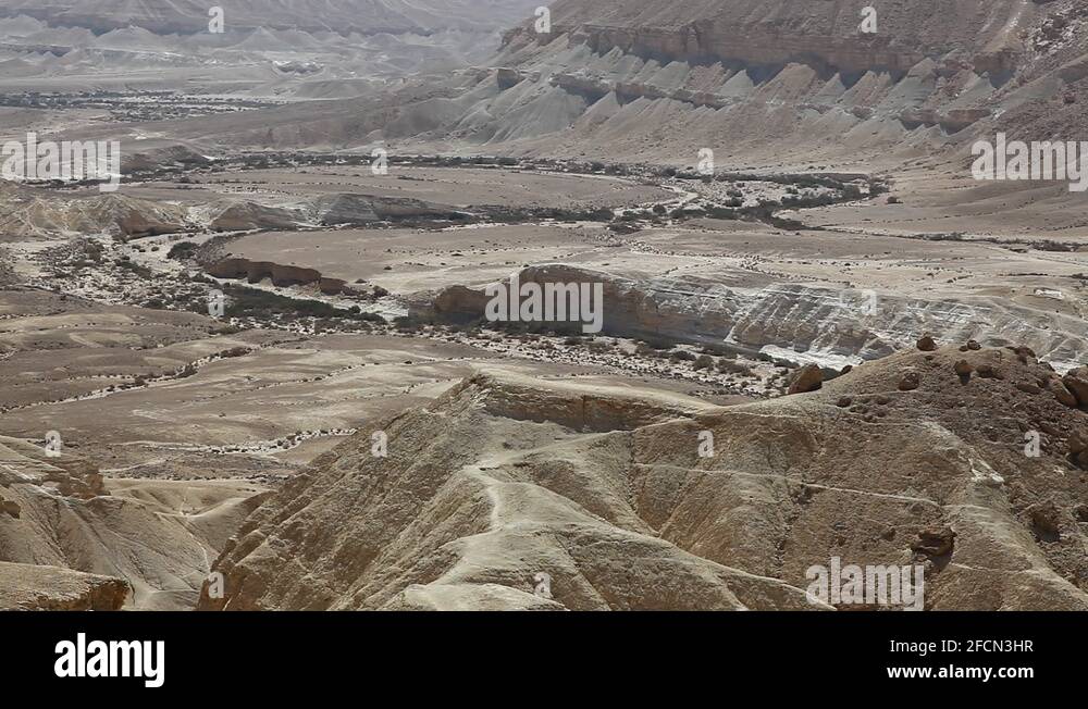 The wilderness of Zin Desert in the Negev district in southern Israel ...