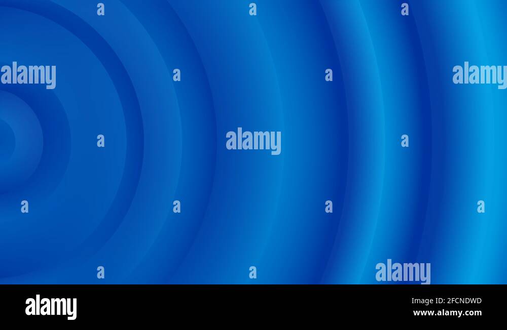 Animated blue circle wave ripplesing slowly from left to right ...
