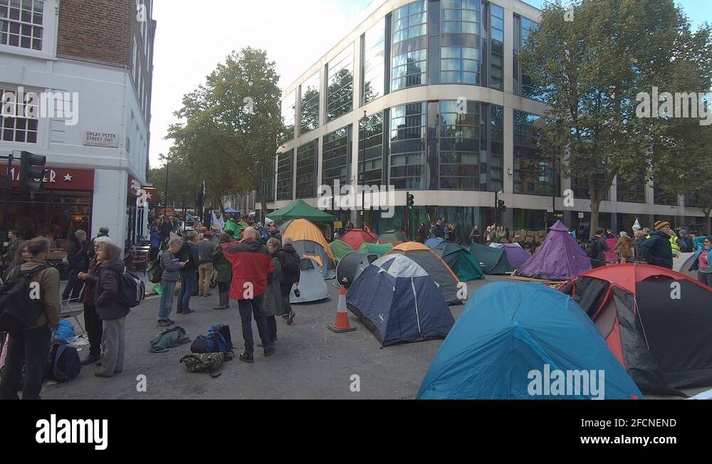 Extinction rebellion protest tents Stock Videos & Footage - HD and 4K ...
