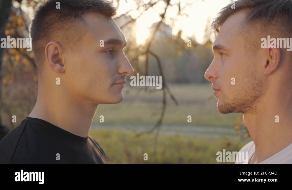 Two faces looking at each other Stock Videos & Footage - HD and 4K ...