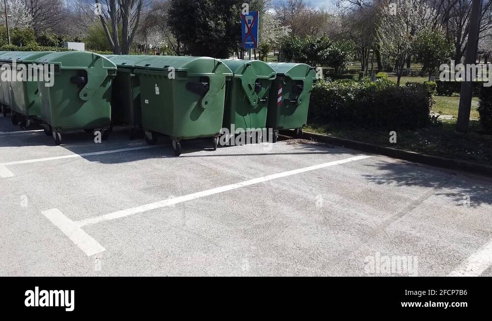 Large waste collection bins Stock Videos & Footage - HD and 4K Video ...