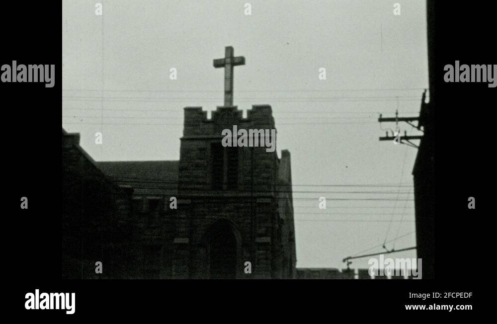 1950s: Church Stock Video Footage - Alamy