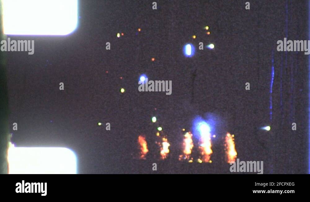 4th of July FIREWORKS BLAST OFF Display 1960s Vintage Film Home Movie ...