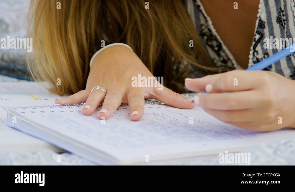 Writing young left handed woman Stock Videos & Footage - HD and 4K ...