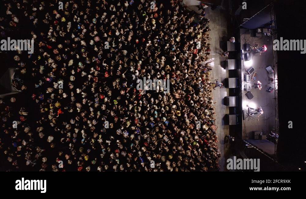 Large crowd of people drone view Stock Videos & Footage - HD and 4K ...