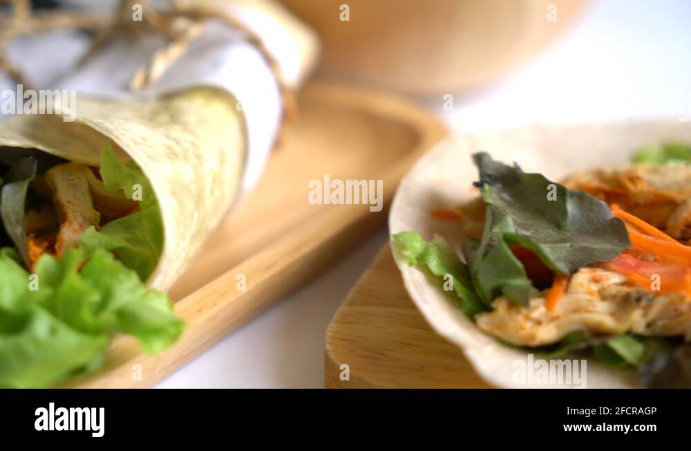 Wrap sandwich plate Stock Videos & Footage - HD and 4K Video Clips - Alamy