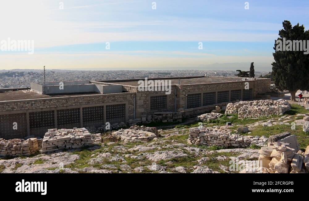 Depiction the acropolis in ancient athens Stock Videos & Footage - HD ...